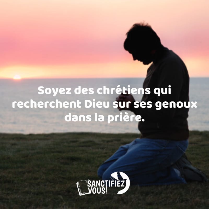 De l’eau au niveau des genoux. – Sanctifiez-vous